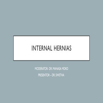 Presentation1, radiological imaging of internal abdominal hernia. | PPTX