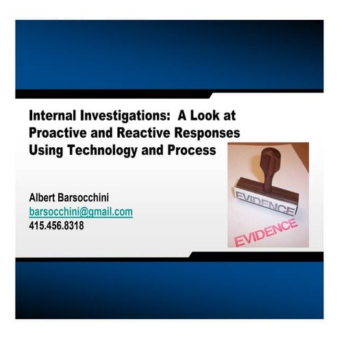Internal Investigations | PDF