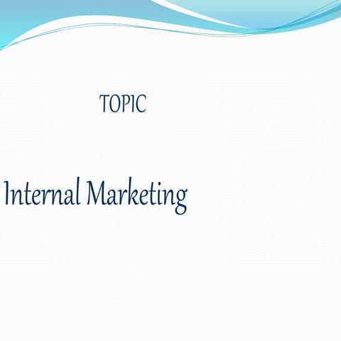 Internal marketing | PPTX