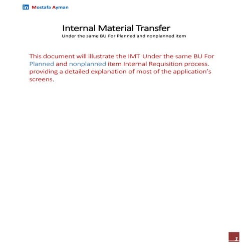 Oracle cloud internal material transfer and internal requisition | PDF | Free Download