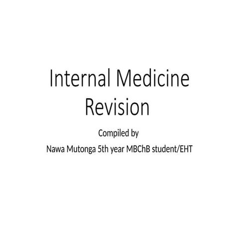 Internal-Medicine-Rotation-Nawa-Mutonga-Mbchb | PPTX