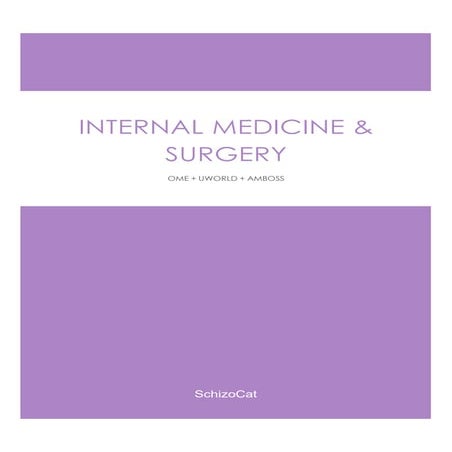 Internal Medicine & Surgery.pdf uw full notes for usmle step 2 CK | PDF