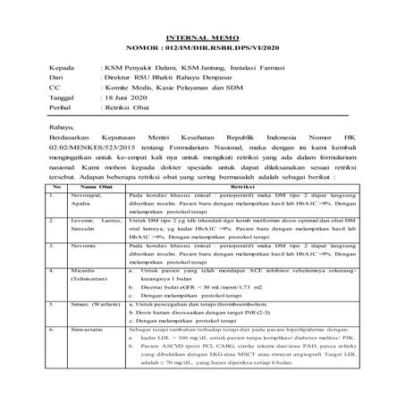 Internal memo retriksi obat (2) (2) | DOCX