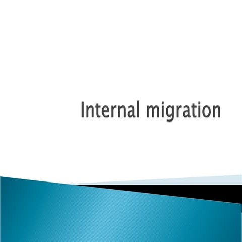 Internal Migration Online | PDF