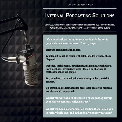 Internal Podcasting: The Authentic Communication Disruptor | PPT