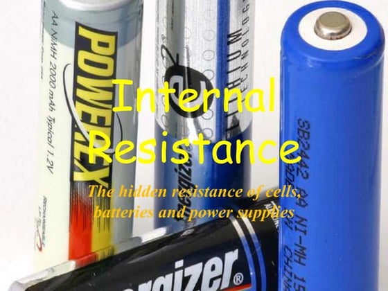 To study various factors on which the internal resistance/EMF depends | PDF