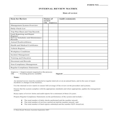 Internal Review | PDF