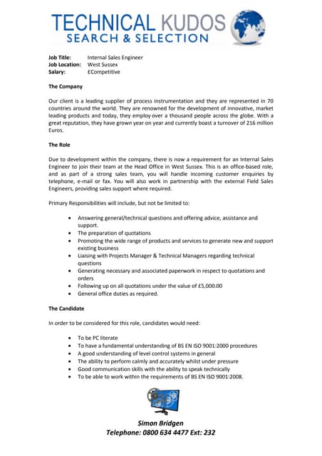 paul chambers cv | PDF