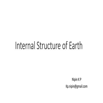 Internal Structure of Earth | PPTX