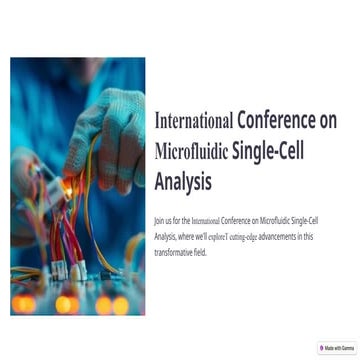 Microfluidic Single Cell Analysis Pptx Ppt
