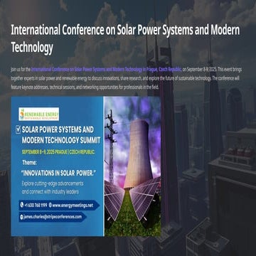 International-Conference-on-Solar-Power-Systems-and-Modern-Technology.pptx