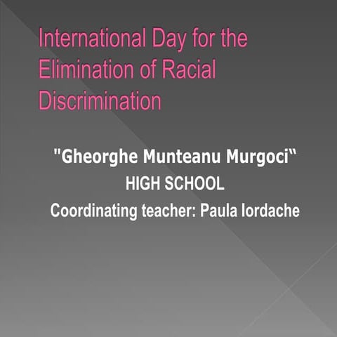 International day-for-the-elimination-of-racial-discrimination | PPTX