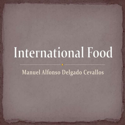 International Food | PPT