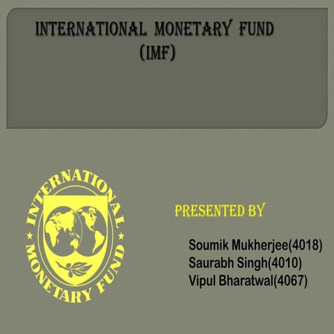 International Monetary Fund | PPTX