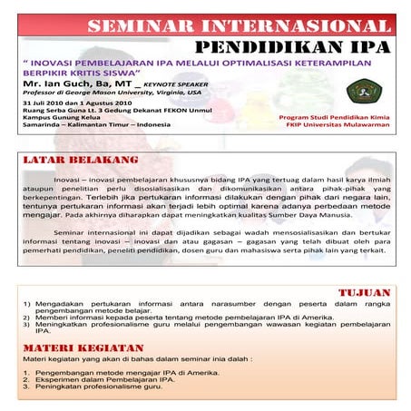Seminar Internasional Pendidikan IPA | PDF