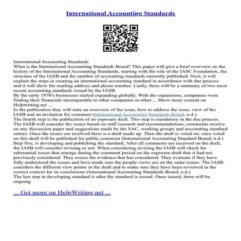 International Accounting Standards | PDF | Business Accounting ...