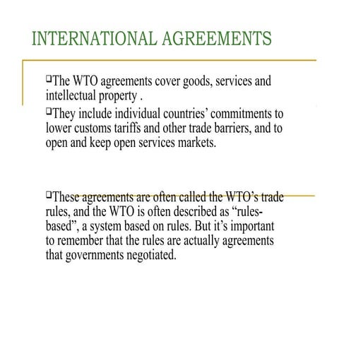 International agreements copy | PPT