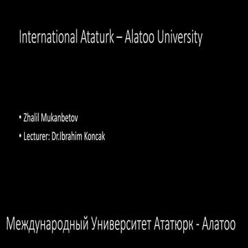 International ataturk – alatoo university2 | PPTX