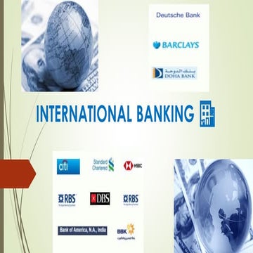 International banking | PPT