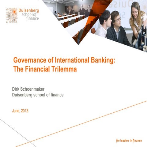 Governance of International Banking: The Financial Trilemma | PDF ...