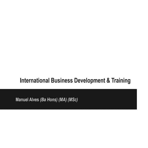 International Business | PPT | Business | Business and Finance