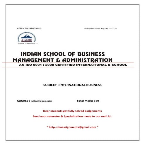 International business | DOCX | Large Business | Business