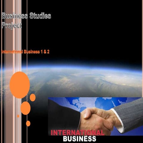 International business 1&2 | PPT