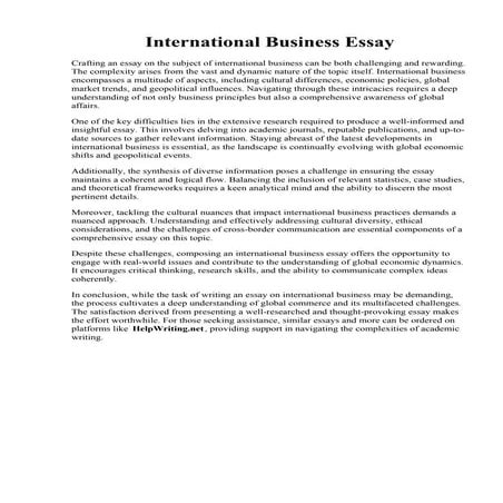 International Business Essay.pdf