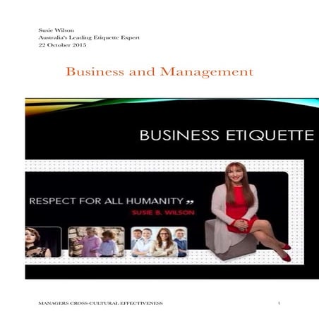 Global Business Etiquette: Navigating Cross-Cultural Communication | PDF
