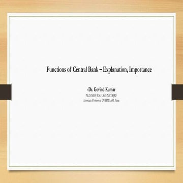 Central banking | PPTX