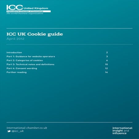 International Chamber Of Commerce UK - EU Cookie Directive Guide | PDF