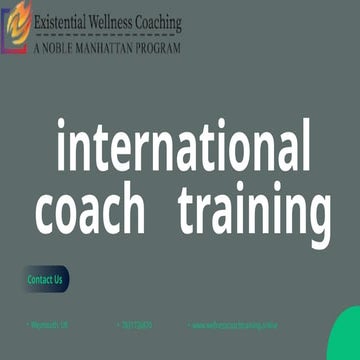 International coach training in the UK and | PPTX