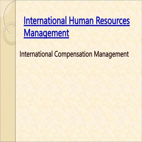International Compensation Mgmt.ppt