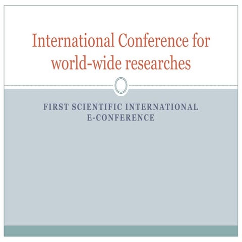 International scientific conference 2015 | PDF