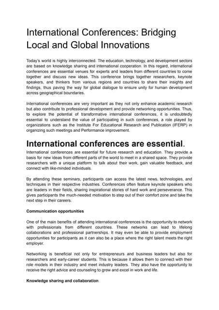 How to Write a Research Paper | A Beginner's Guide -IFERP | PDF