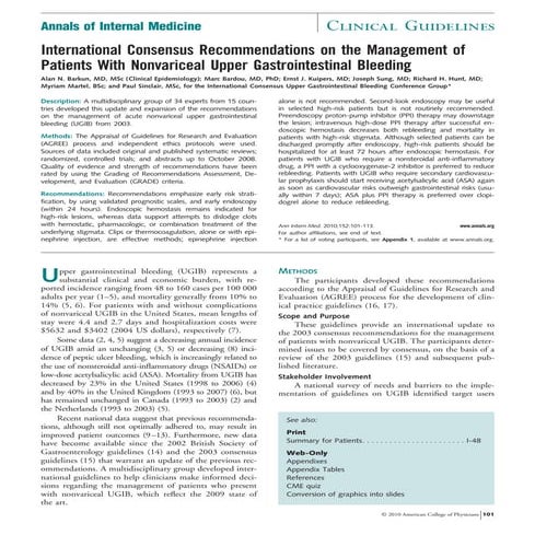 International consensus recommendations on the management of 2010 | PDF