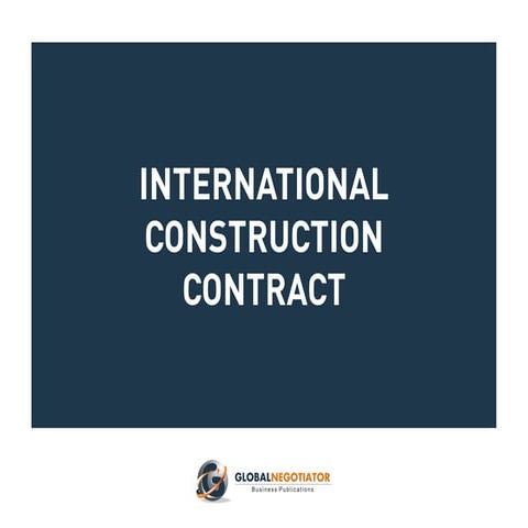 International construction contract | PDF