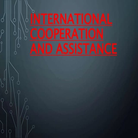 International cooperation and assistance | PPTX
