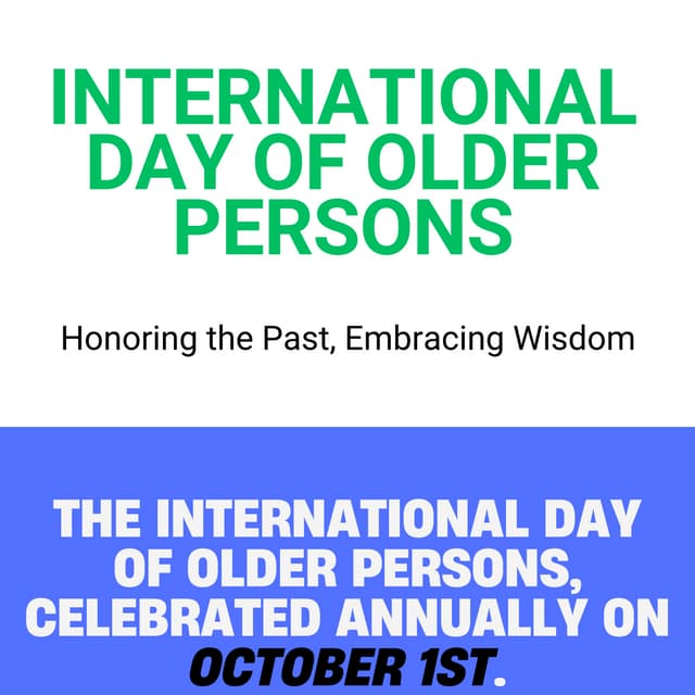 International Day of Older Persons Infographic | PDF
