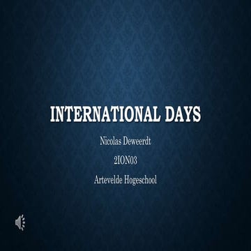 International days | PPT