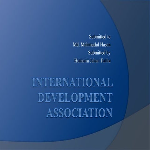 International development association | PPTX