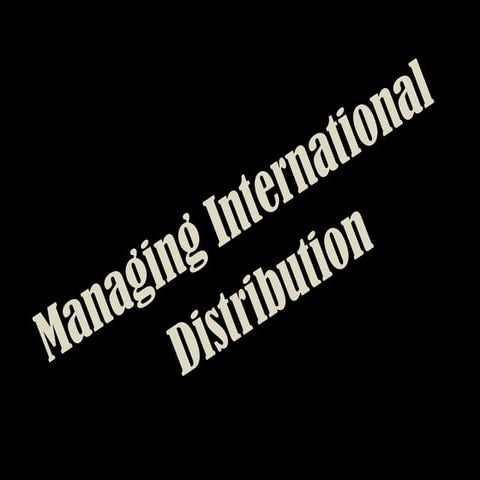 International distribution | PPT