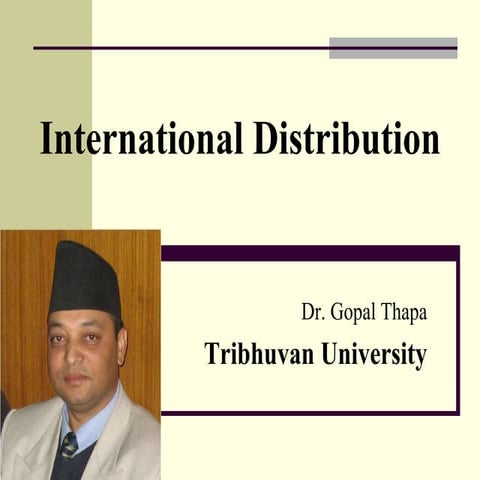 International distribution | PPT