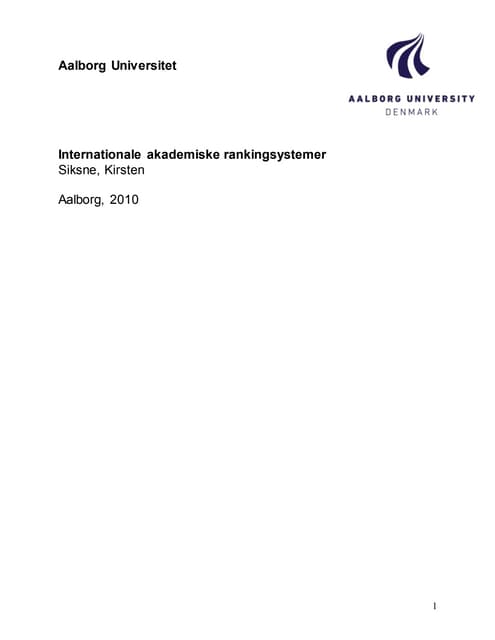 World university ranking systems | PPTX