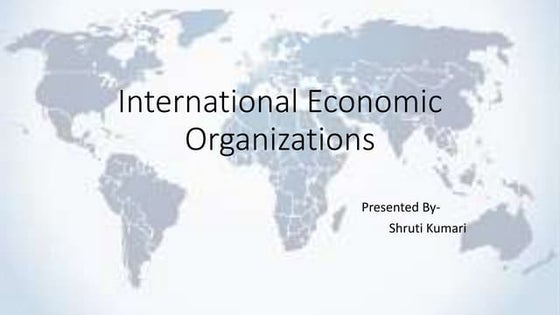 PPT on Brics international organisations | PPT