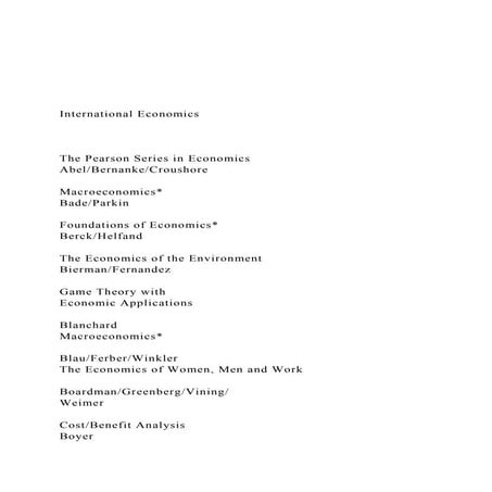 International EconomicsThe Pearson Series in Econo.docx