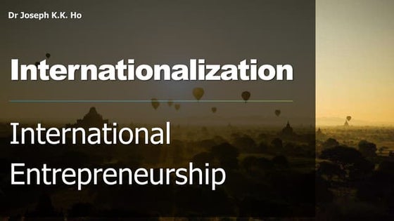 Stages of internationalization | PPTX | Large Business | Business