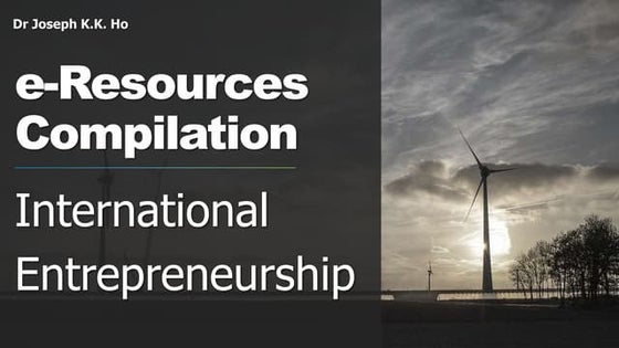 International Entrepreneurship - 3 - How Global? | PPT