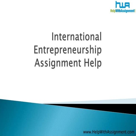 International entrepreneurship assignment help | PPTX | Small and ...