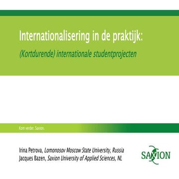 International student projects: some practical experiences | PPTX ...